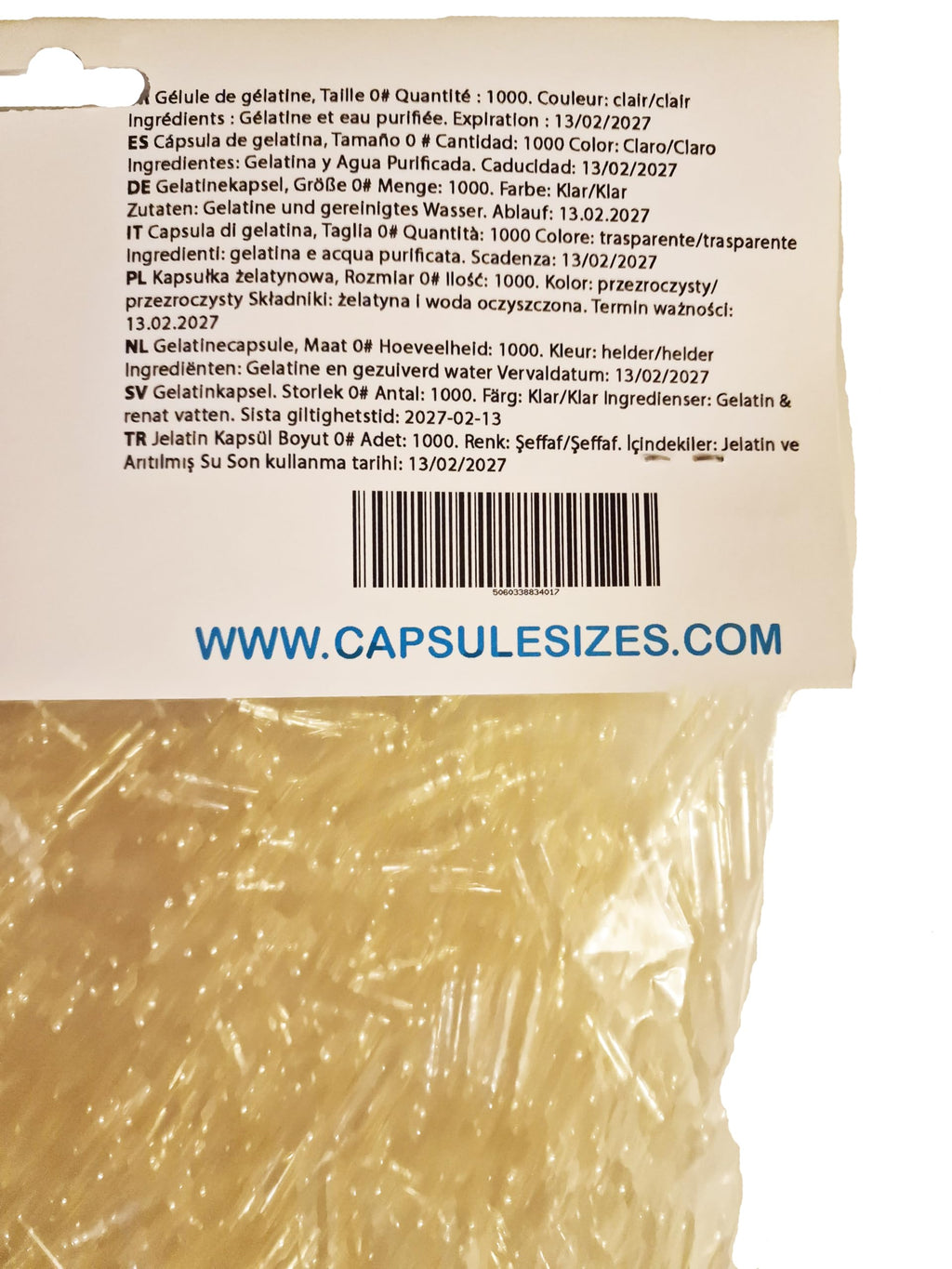 size 0 capsules for herbal blends