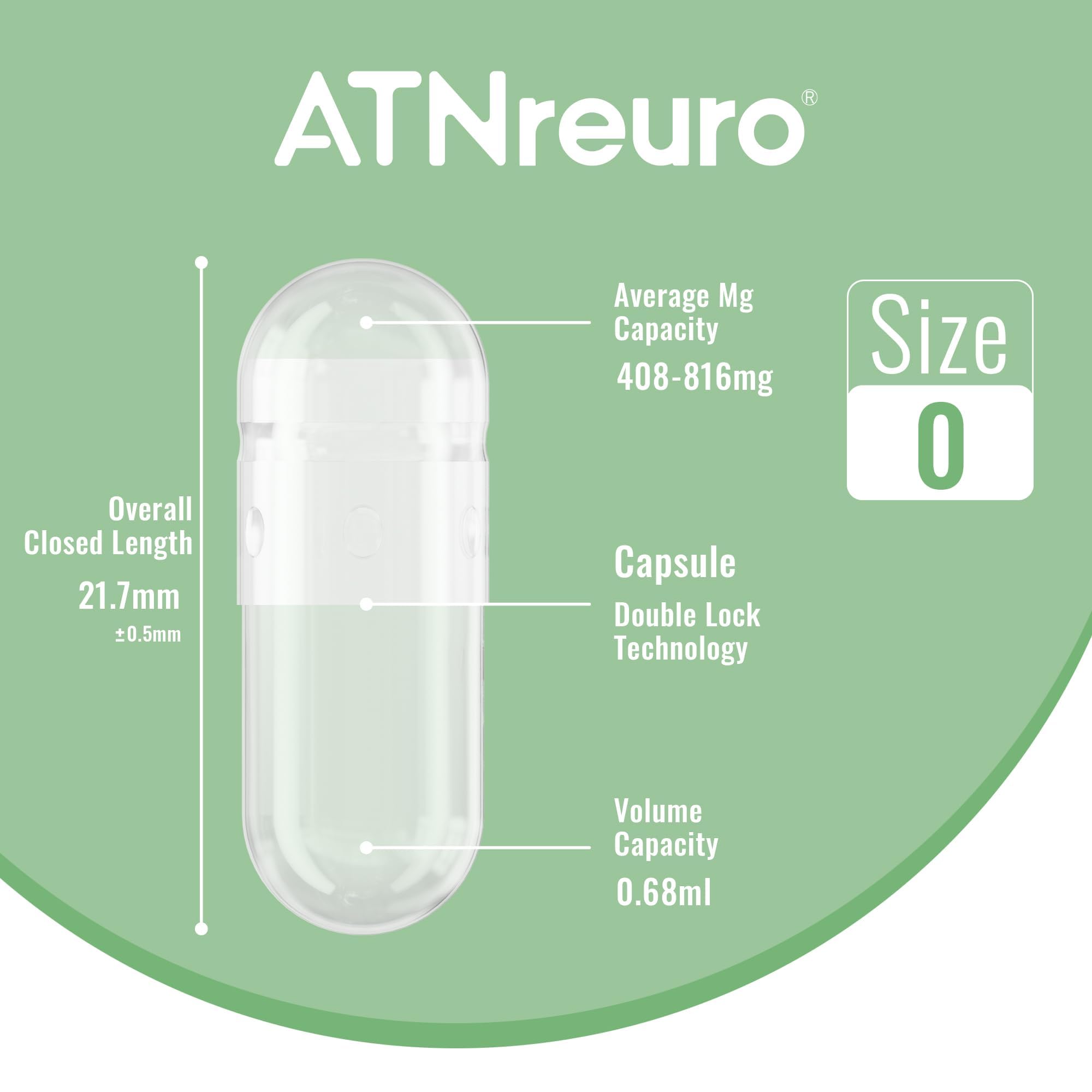 size 0 capsules with micro spoons