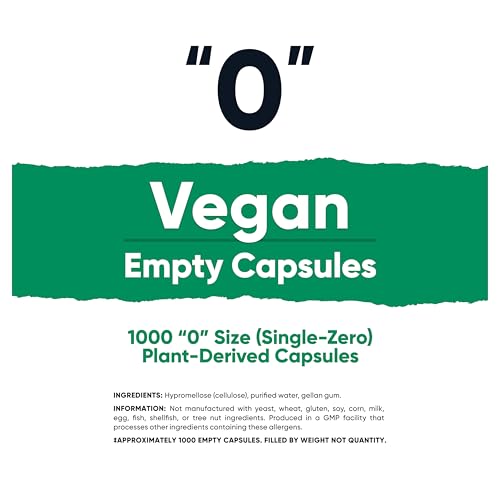 size 0 empty capsules for nutrients