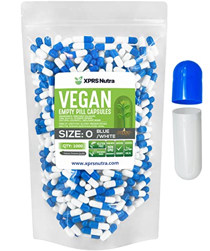 size 0 empty pill caps for vitamins