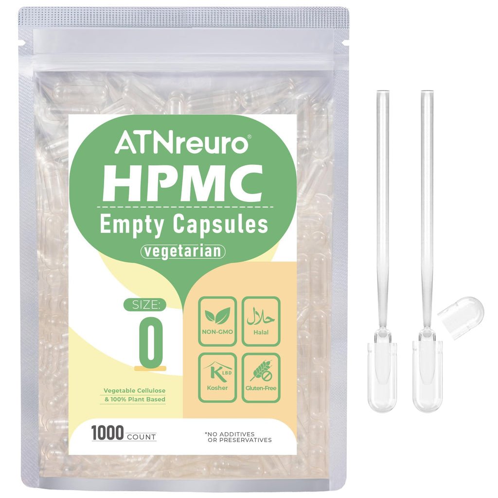 size 0 empty vegan capsules