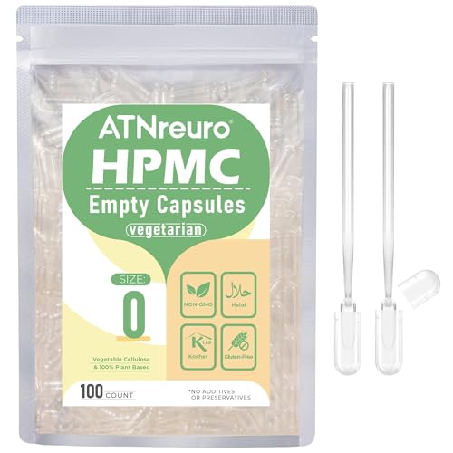 size 0 empty vegan capsules