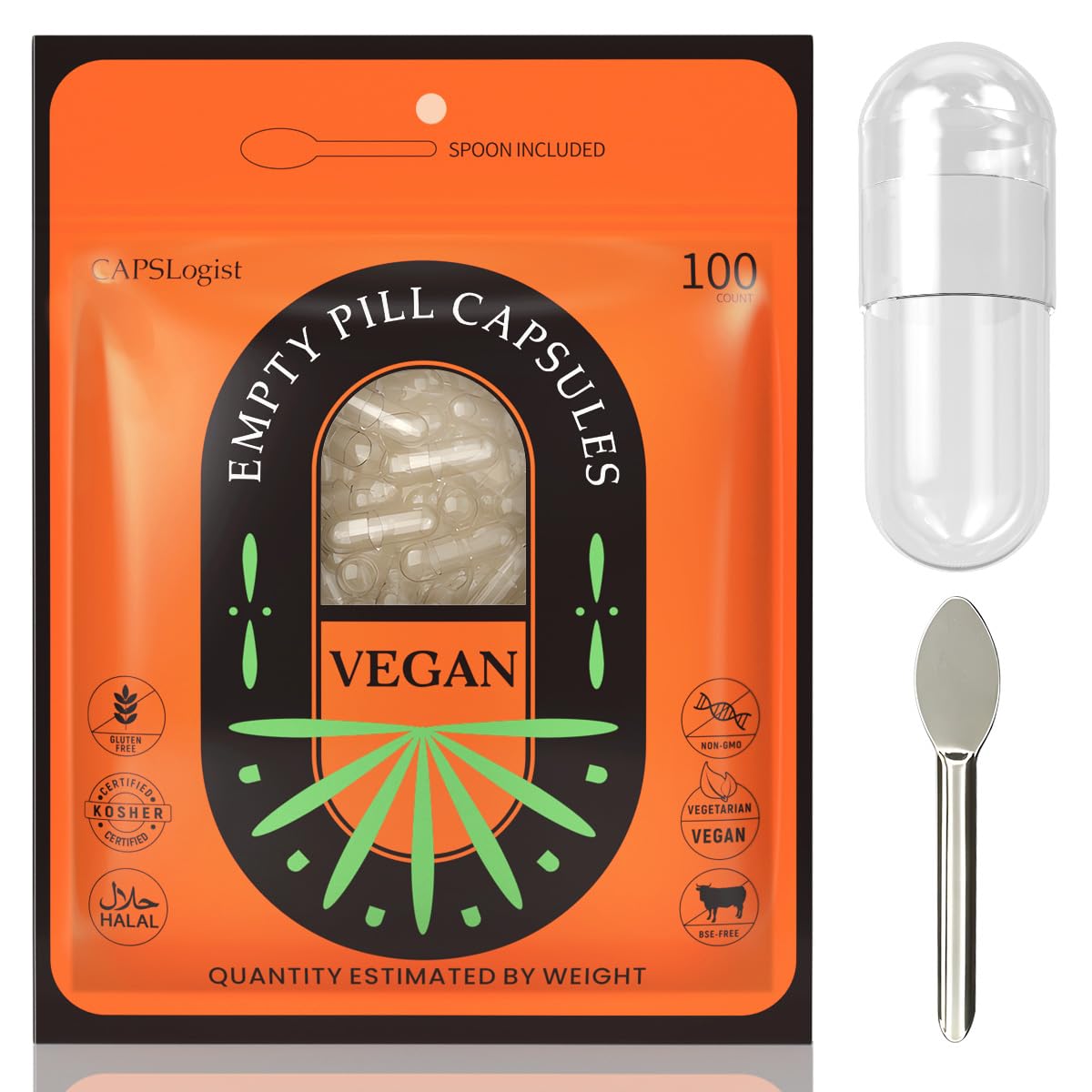 size 0 empty vegetarian pill capsules
