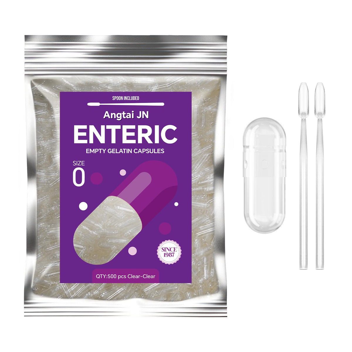 size 0 enteric coated capsules
