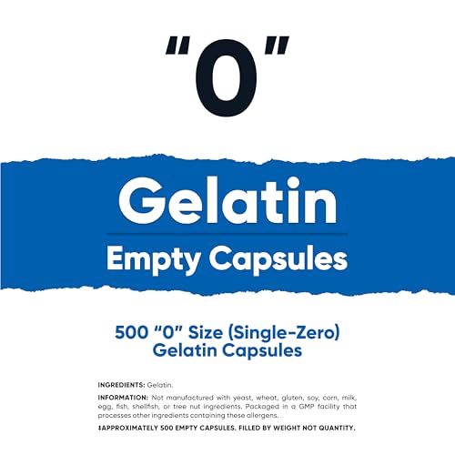 Size 0 gelatin capsules for men’s multivitamin