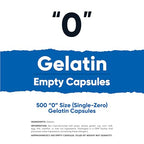 Size 0 gelatin capsules for men’s multivitamin