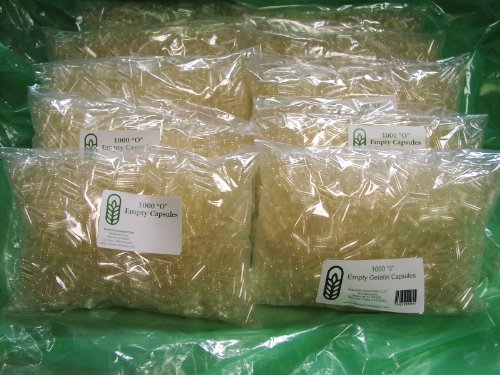size 0 gelatin capsules for vitamins