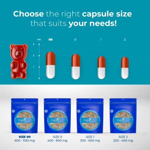 size 00 capsules for men's multivitamins