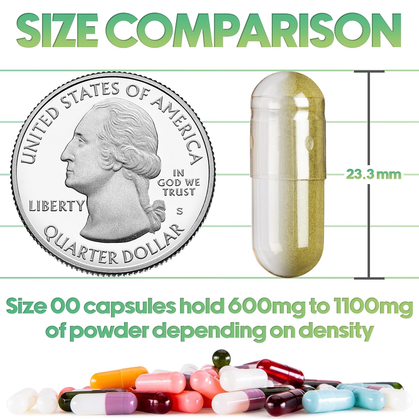size 00 capsules for multivitamins