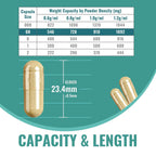 Size 00 capsules for multivitamins