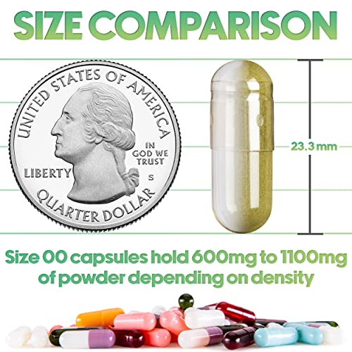 size 00 capsules for vitamin DIY
