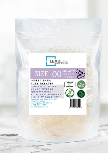 Size 00 capsules for vitamins