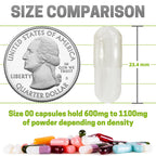 size 00 capsules for women's multivitamins