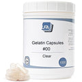 Size 00 clear gelatin capsules for multivitamins