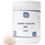 Size 00 clear gelatin capsules for multivitamins