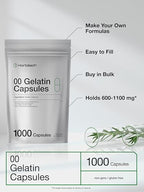 size 00 empty capsules for supplements