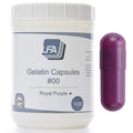 size 00 purple gelatin capsules