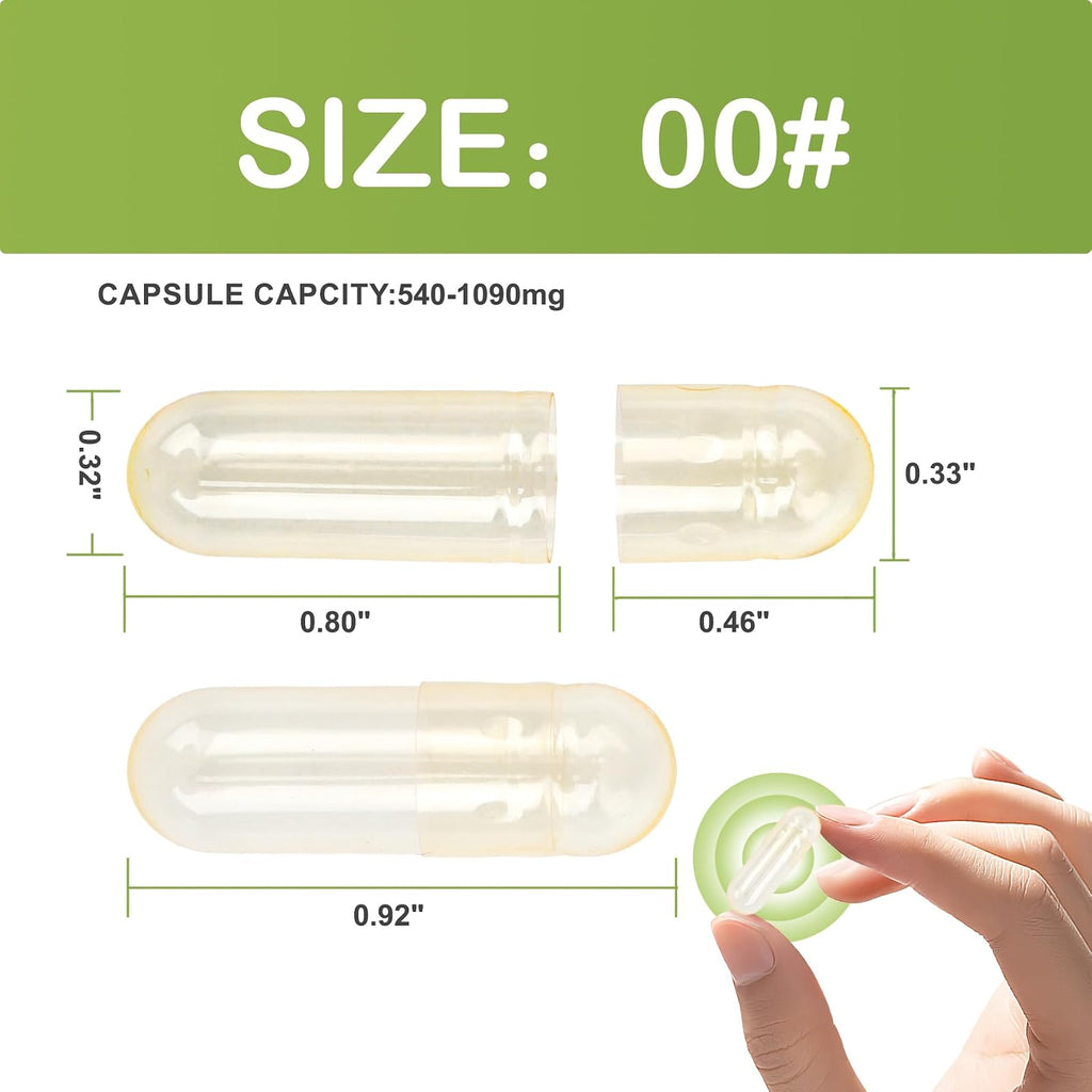 size 00 vegan capsules for men