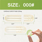 size 000 capsules for gummy multivitamins