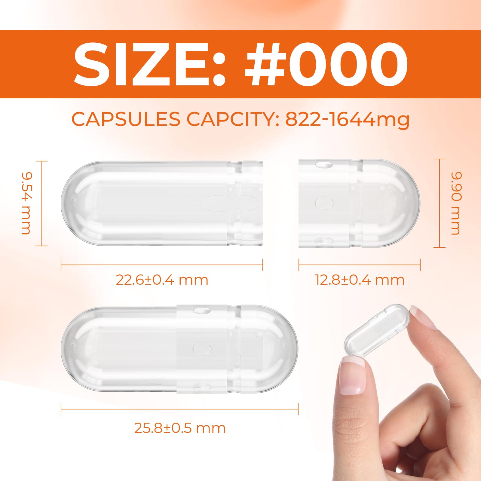 size 000 capsules for men’s multivitamin