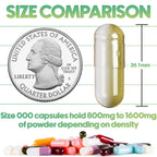 size 000 capsules for multivitamins