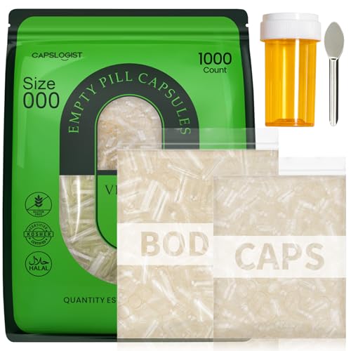 Size 000 clear pill capsules for DIY
