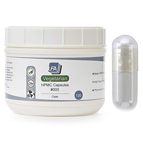 Size 000 clear veggie capsules