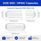 size 000 empty capsules for men