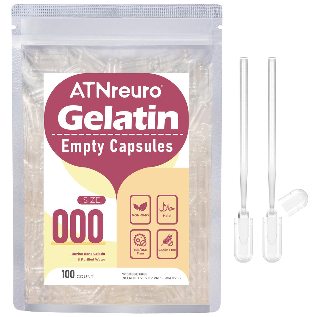 Size 000 empty gelatin capsules
