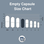 size 1 capsules for easy filling