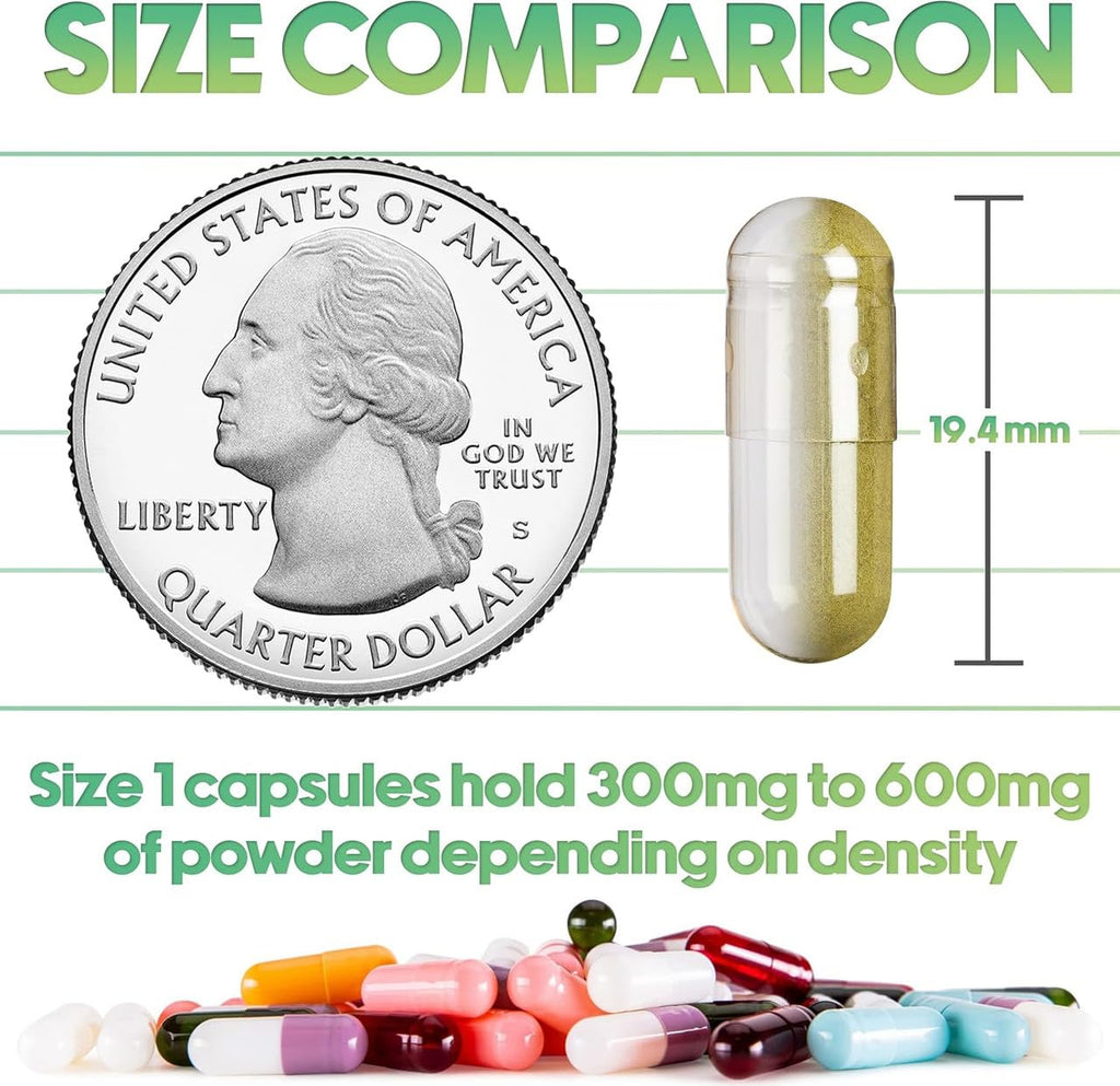 size 1 capsules for multivitamins