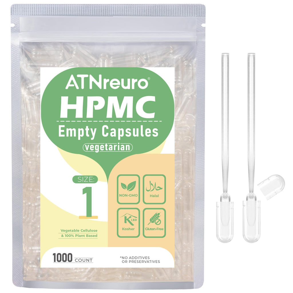 size 1 empty vegan capsules