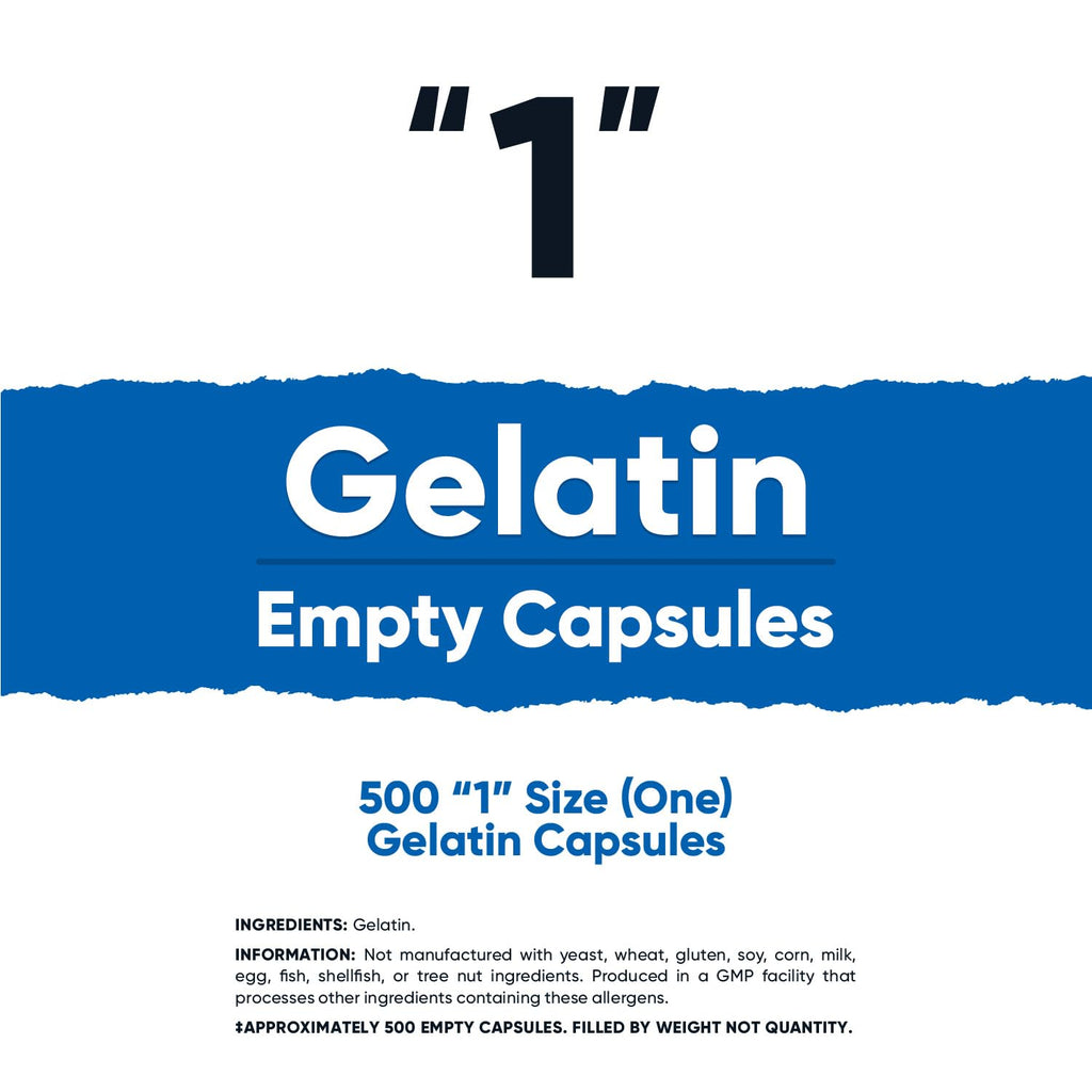 Size 1 gelatin capsules for kids multivitamins