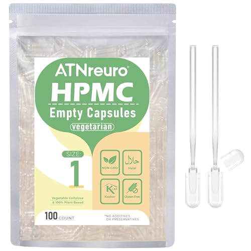 size 1 vegetarian capsules for vitamins