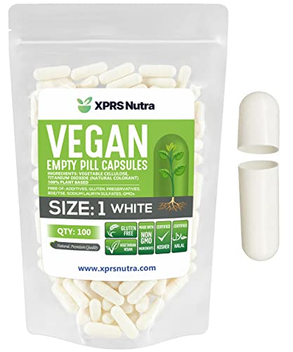 size 1 vegetarian pill caps