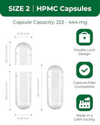 size 2 empty capsules for supplements