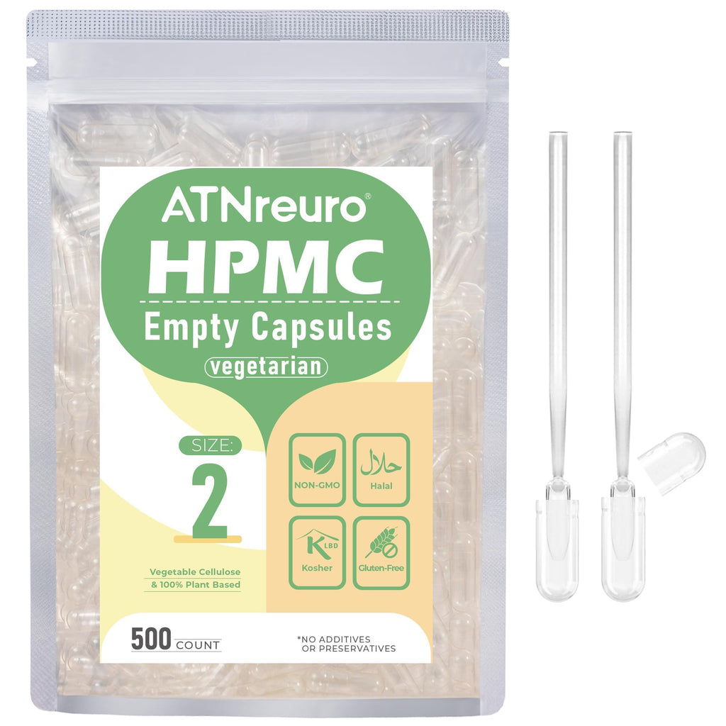 Size 2 empty vegan capsules