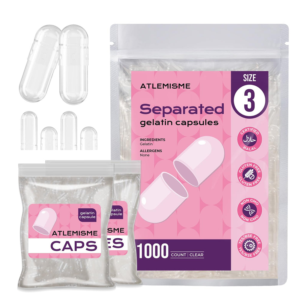 size 3 empty gelatin capsules