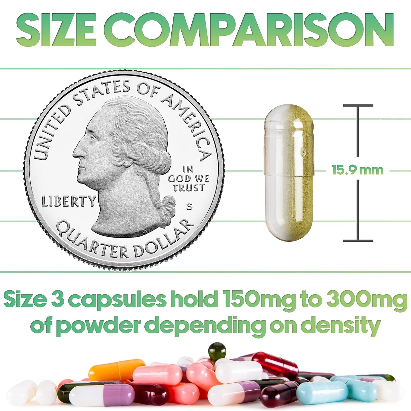 size 3 multivitamin capsule shells