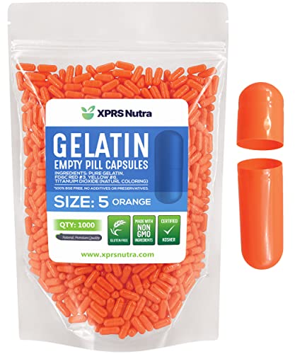 size 5 empty gelatin capsules