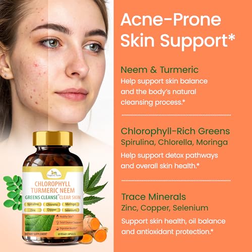 skin detox capsules with chlorophyll