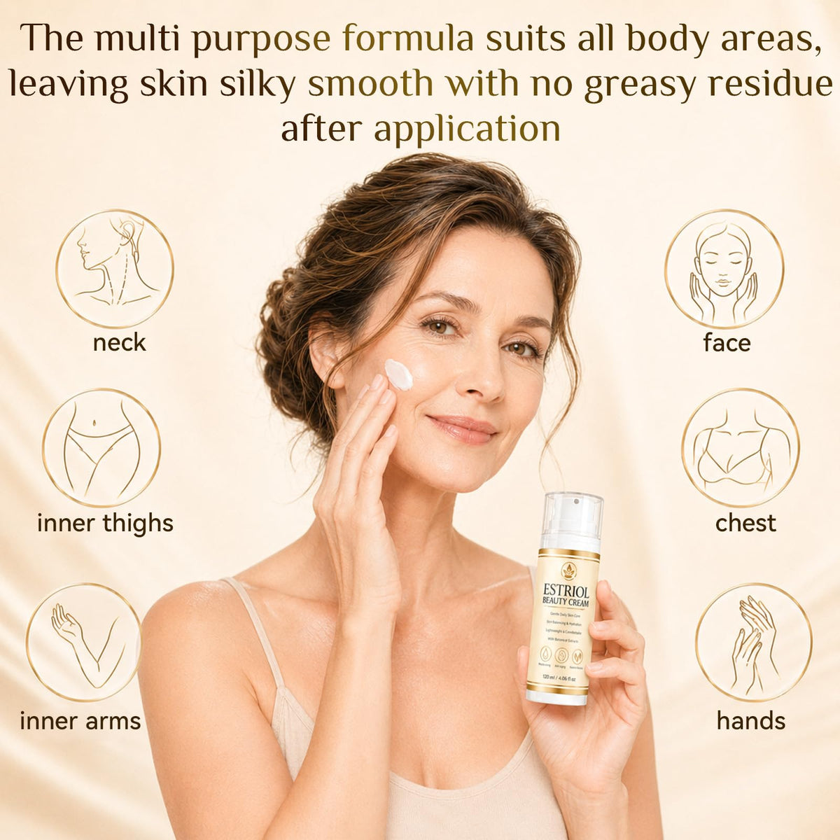 Skin firming estriol cream benefits