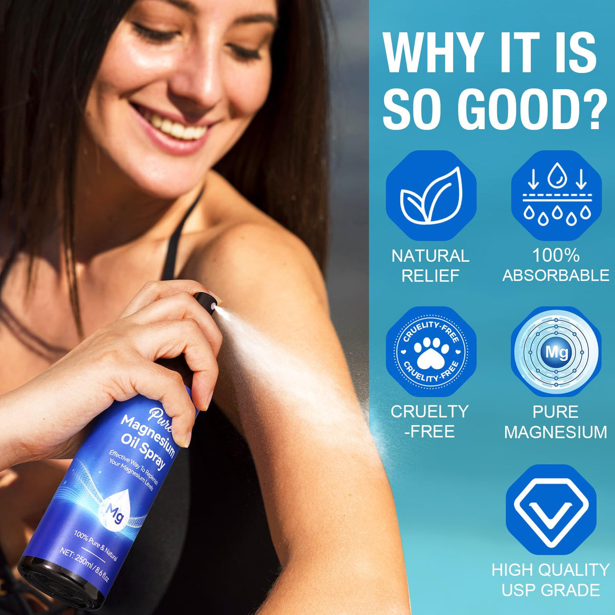 skin-friendly magnesium oil application