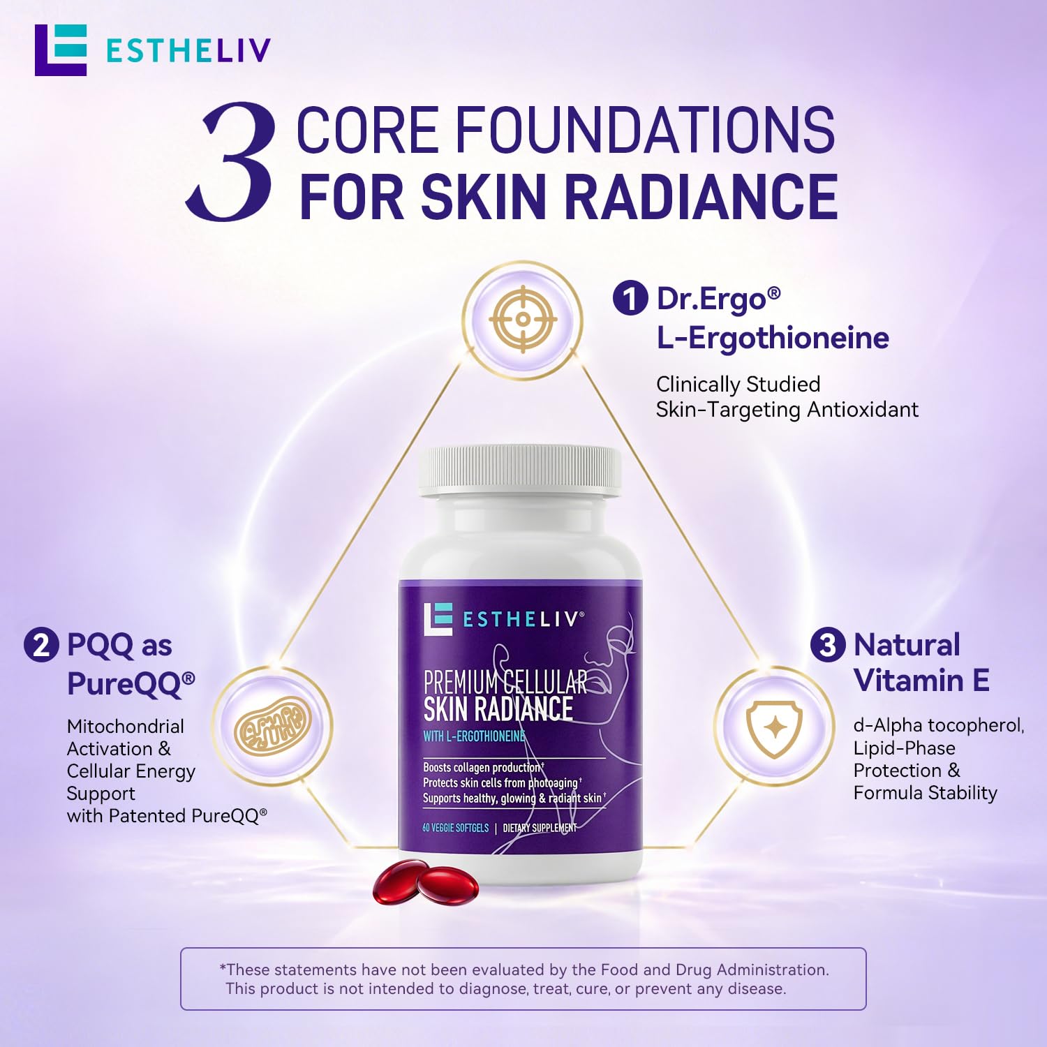 skin health boosters in veggie softgels