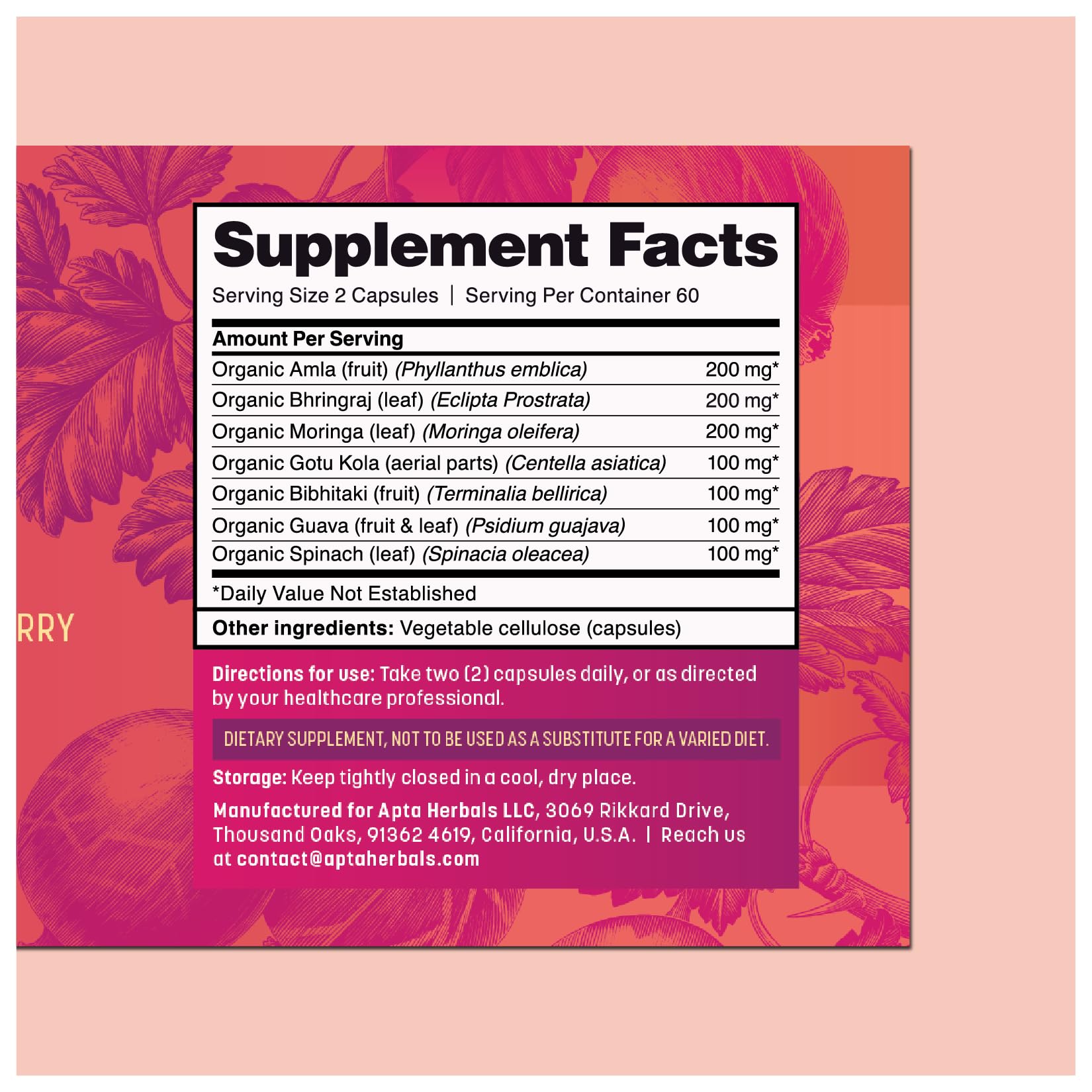 skin health with herbal vitamins