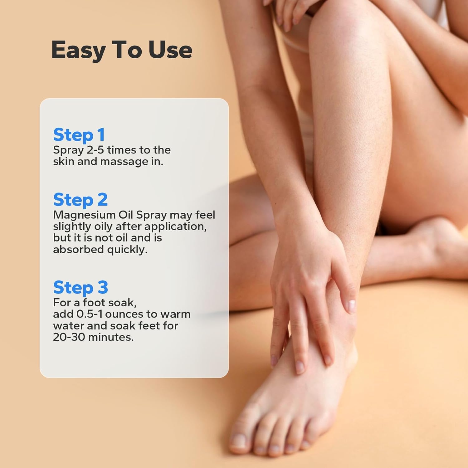 skin-nourishing magnesium oil spray