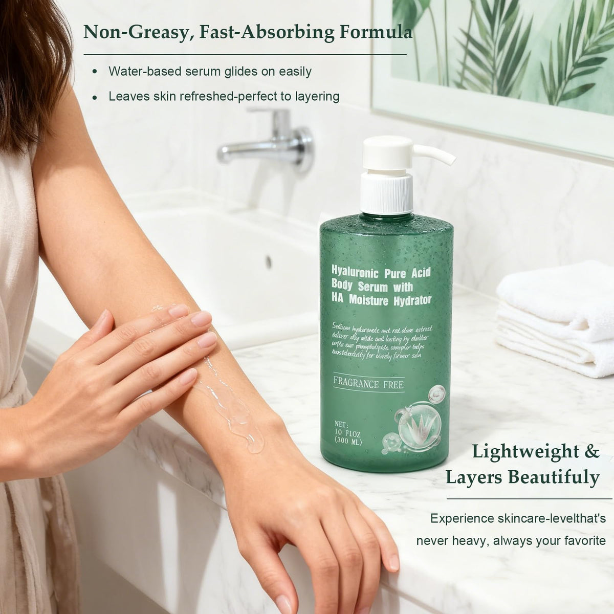 skin plumping body serum with hyaluronic acid
