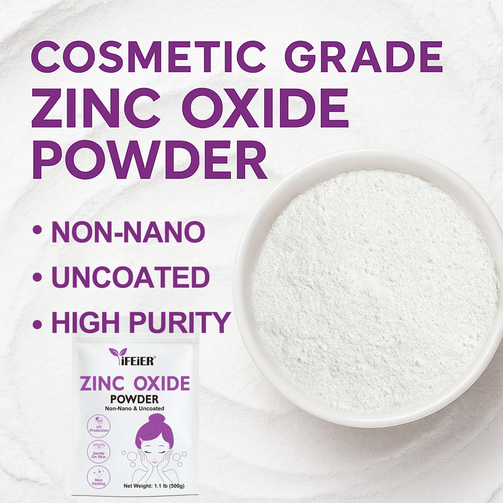skin protection zinc oxide powder