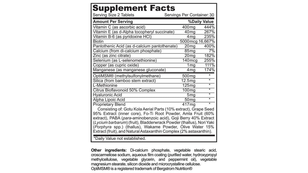 skin research institute biotin pack