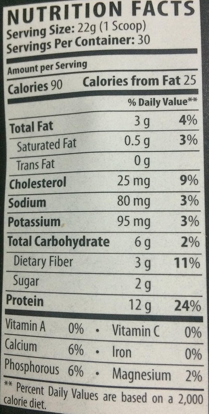 skinny blend whey protein nutrition